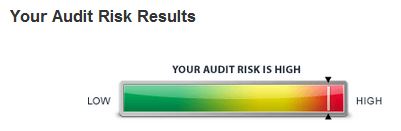 Tax Audit Risk Analysis Visual Indicators
